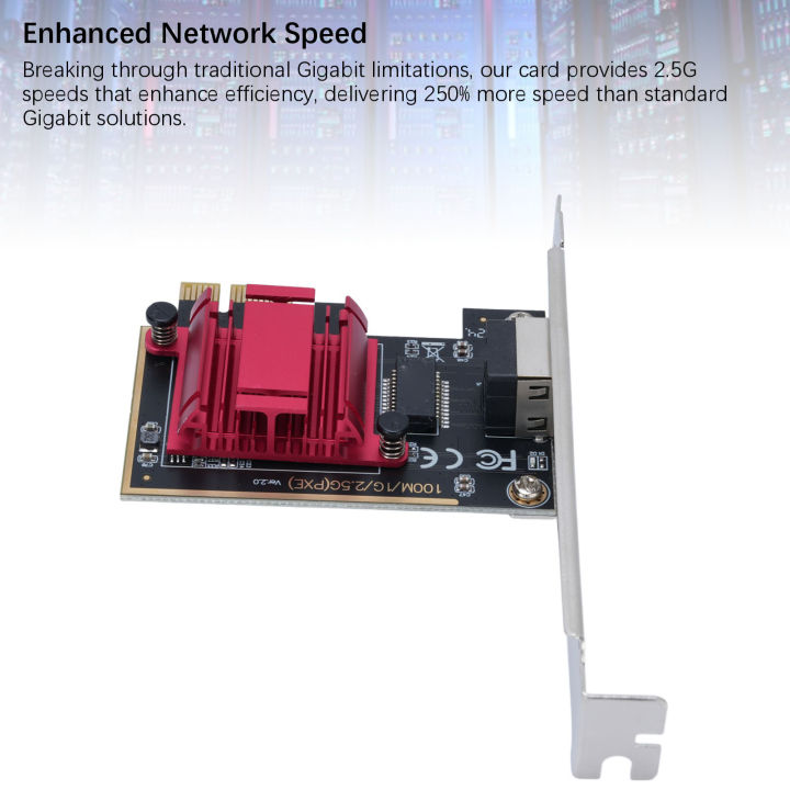 PCIe 2.5G Ethernet Card 10 100 1000M Gigabit Ethernet Card Gigabit Dual ...