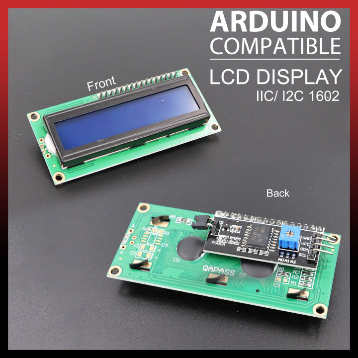 Arduino Serial IIC I2C LCD 1602 (16x2) Liquid Crystal Display Module ...