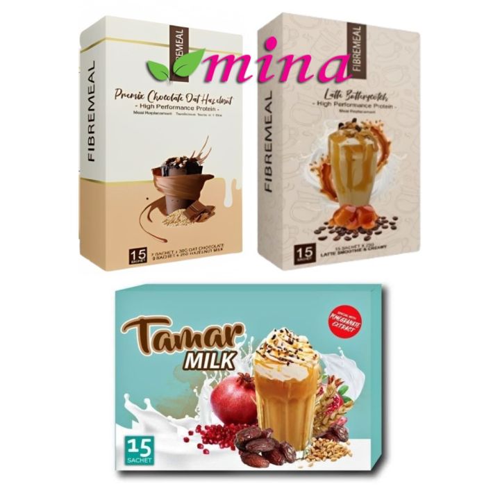 FIBREMEAL Latte ButterscotchOat Chocolate Hazelnut Tamar Milk 15s ...