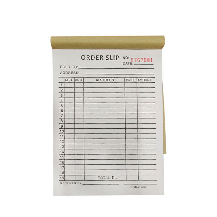 Rainbowton ORDER SLIP List Carbonless Receipt Resibo With Carbon ...