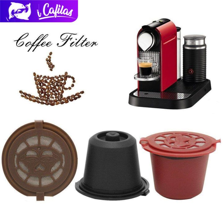 【i Cafilas】[NEPNC01] No Crema 3pcs Refillable Reusable Coffee Capsule ...