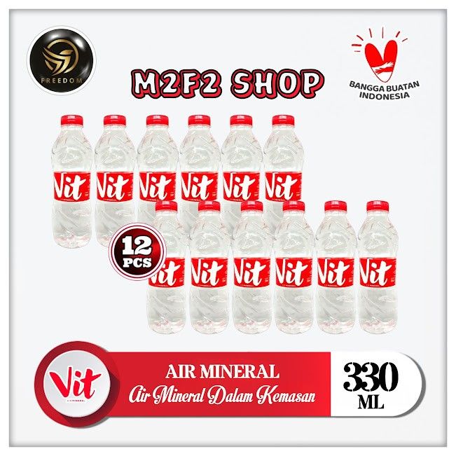 Air Mineral Vit Botol Mini Plastik Pet - 330 ml (Kemasan 12 Pcs) | Lazada Indonesia