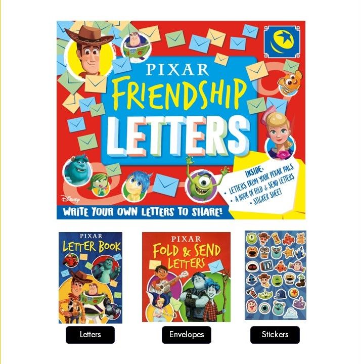 Disney Pixar Friendship Book With Letters From Pixar Pals Emoji ...