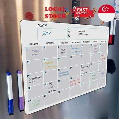 Fridge Calendar Program A3 Magnetic Schedules Message Board Whiteboard ...