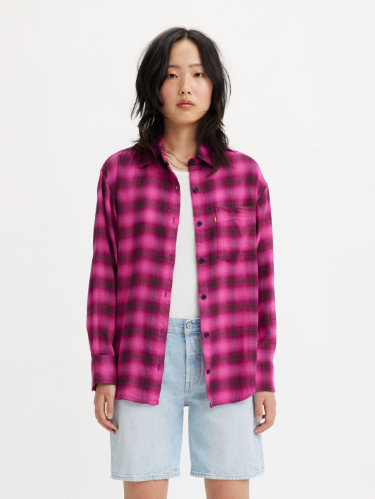 เสื้อเชิ้ตผู้หญิง Levi's® Women's Nola Oversized Shirt | Lazada.co.th