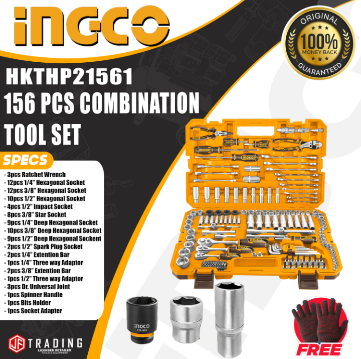 INGCO 156 Combination Tool Sets HKTHP21561 HIGH QUALITY HEAVY DUTY ♦JF ...