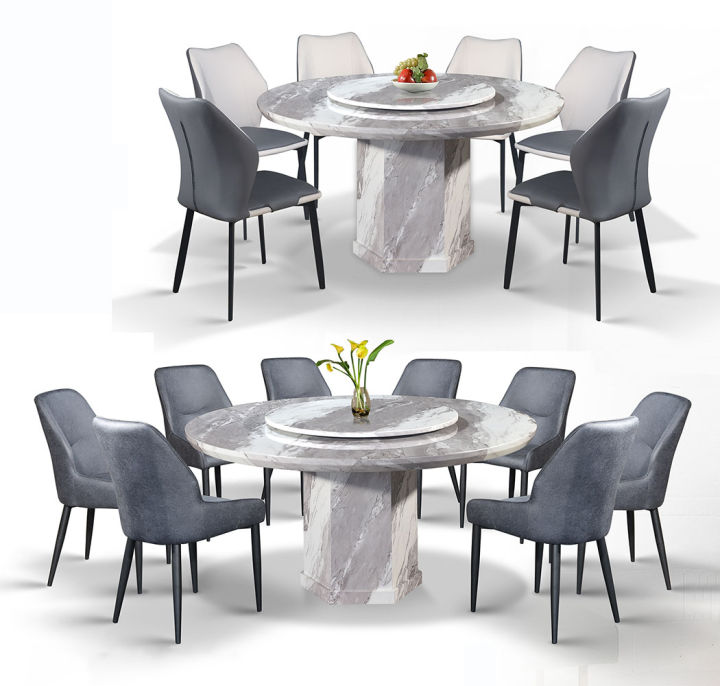 NL Round Marble Dining Table (MTJ057A4 & MTJ057B5) | Lazada