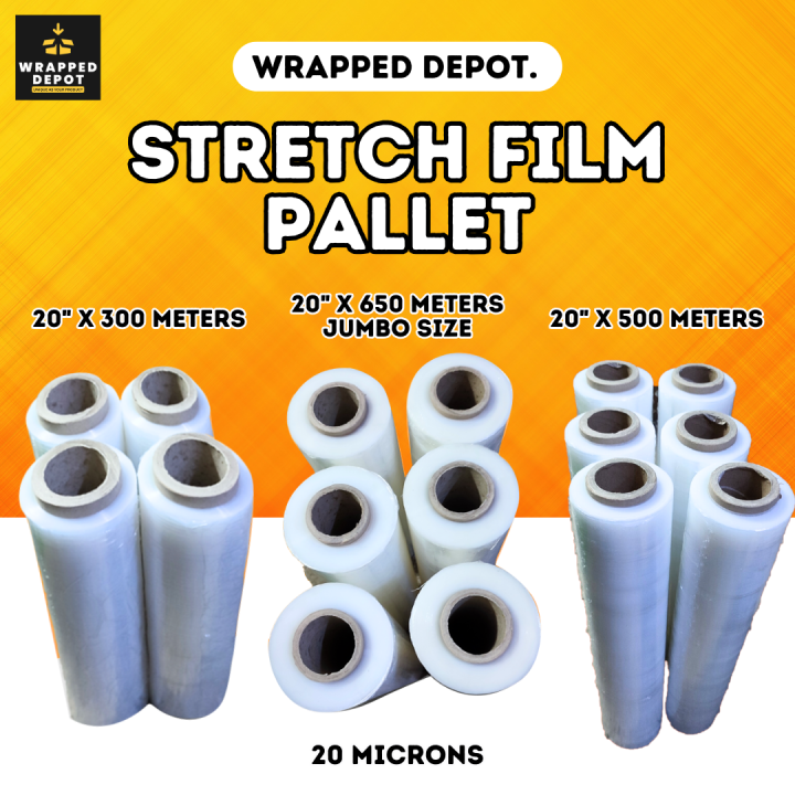 20 MICRONS STRETCH FILM PALLET | 300M | 500M | |650M | Lazada PH
