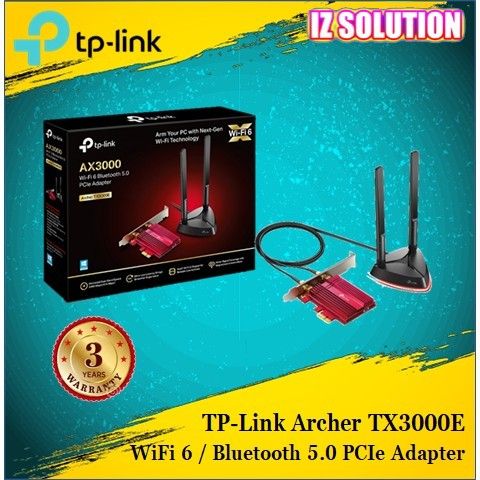 TP-Link Archer TX3000E AX3000 WiFi 6 Bluetooth 5.0 PCIe Adapter | Lazada