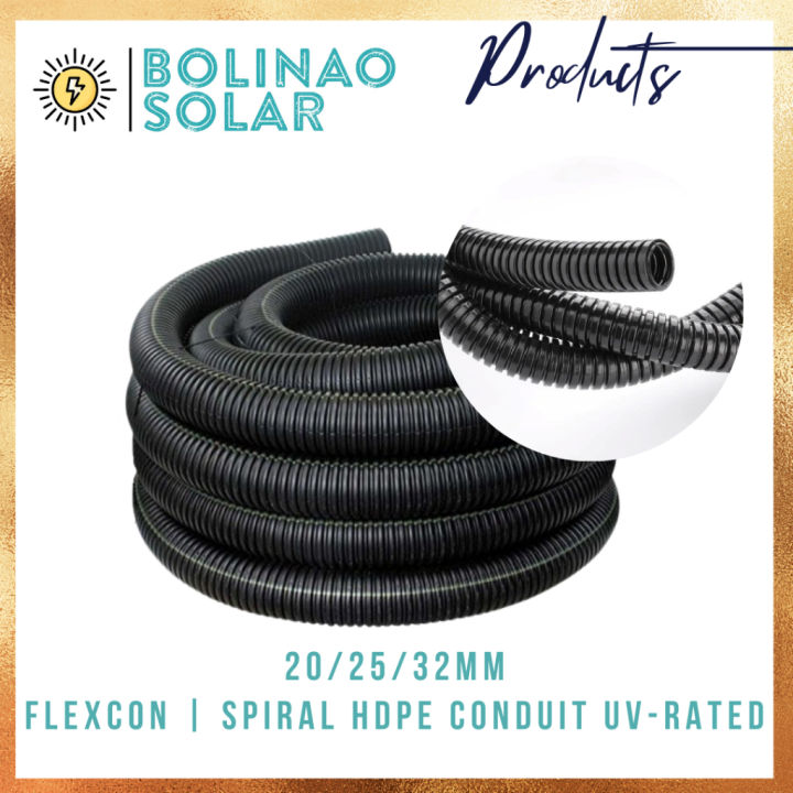 FlexCon HDPE Spiral Conduit - UV rated (20/25/32mm) per roll | Lazada PH