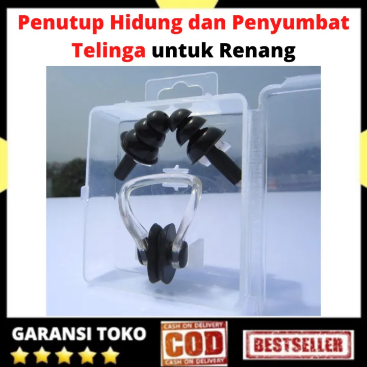 Penutup Hidung dan Penyumbat Telinga untuk Renang / Penutup Hidung ...
