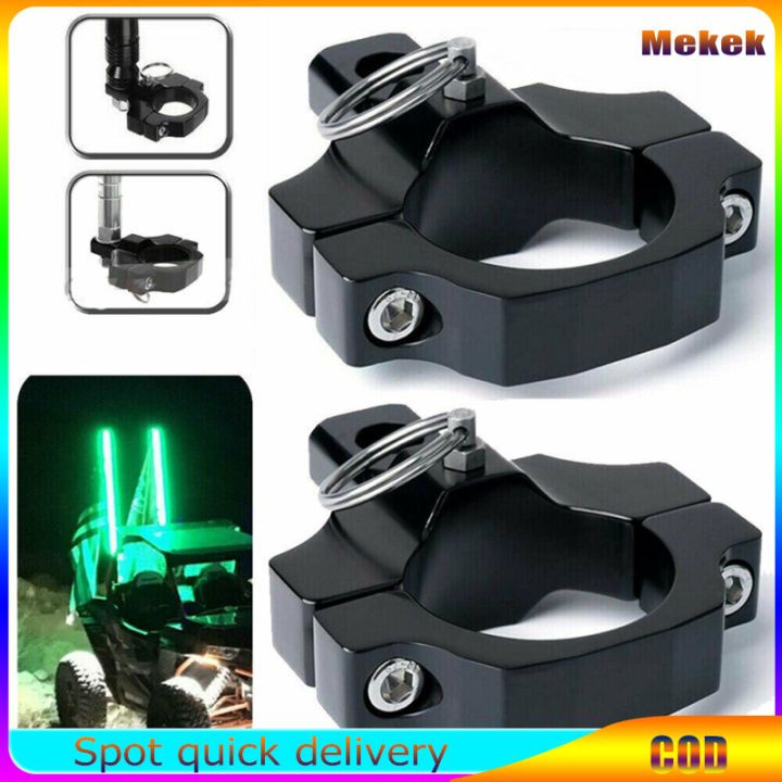 Utv Atv Mount Brackets For Led Whip Light Bar Fit 1.75" To 2" Rollbar ...