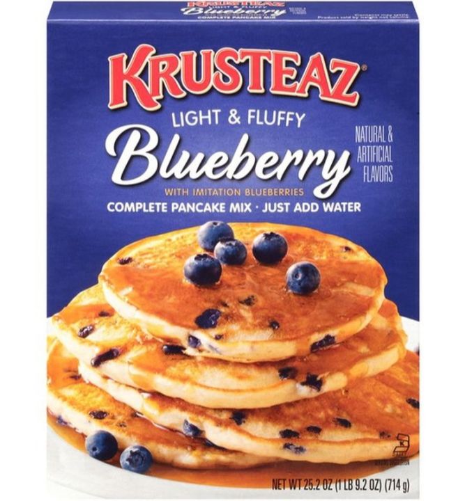 Krusteaz Blueberry complete pancake mix 714g. ครัสทีซ์ แป้งแพนเค้ก ...