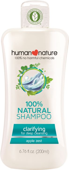 Human Nature 100% Natural Shampoo Clarifying For Deep Cleaning Apple ...
