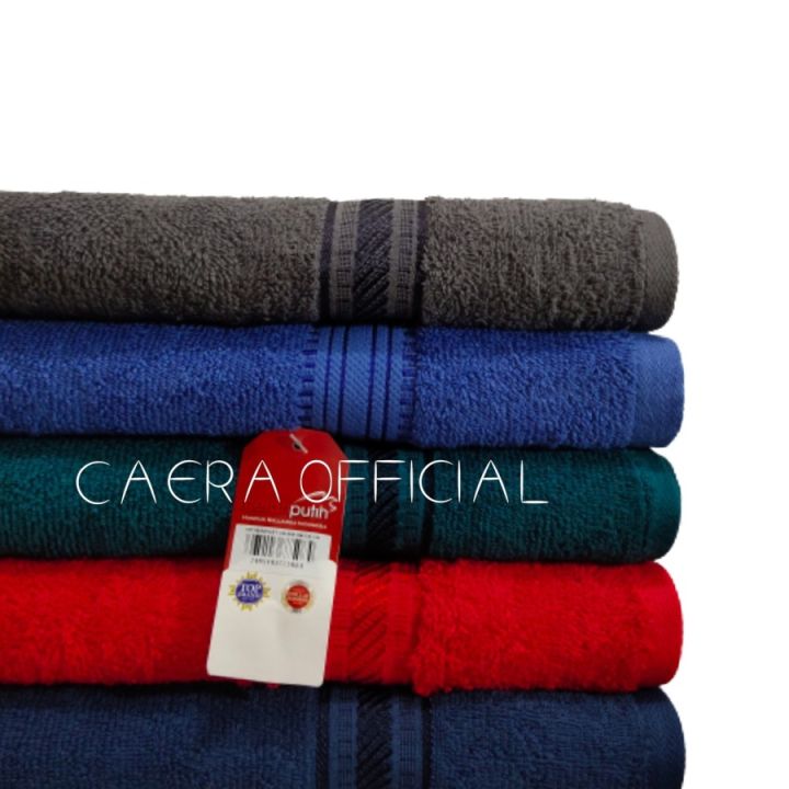 Handuk Merah Putih 70 x 135 cm New Colour Series | Lazada Indonesia