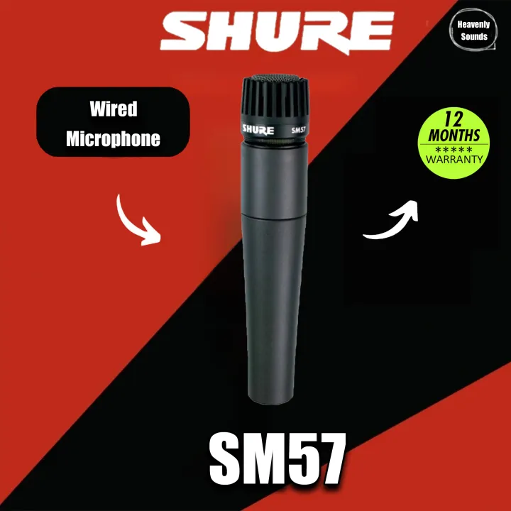 Shure SM57 mic acoustic tool dynamic wired guitar microphonemic ...