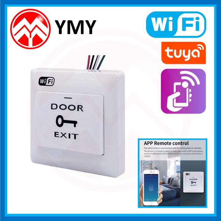 [Tuya or Smart Life App] DC 12V WIFI Smart Door Access Control System Exit Push Button Switch ...