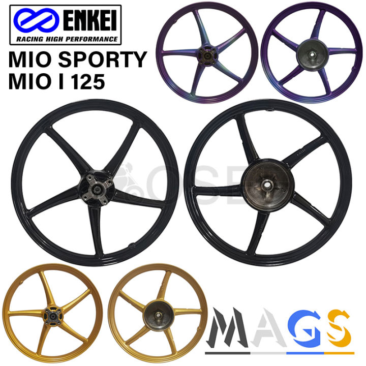 Enkei Mags 5 Spokes 522 Mags for Mio Sporty Mio Soulty Mio i 125 Mio i ...