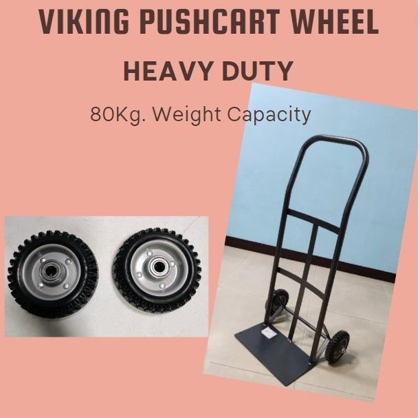 Kartilya Push Cart Pushcart Trolley 1" Pipe x 6 inch Wheel Spare Wheels ...