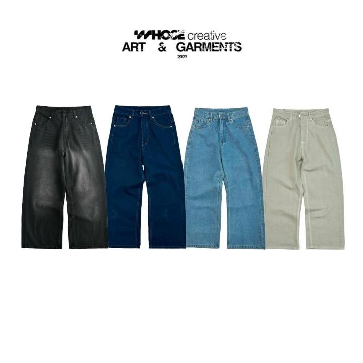 WIDE STRAIGHT JEANS WHOSE - Quần jeans ống đứng wide fit Whose Studio ...