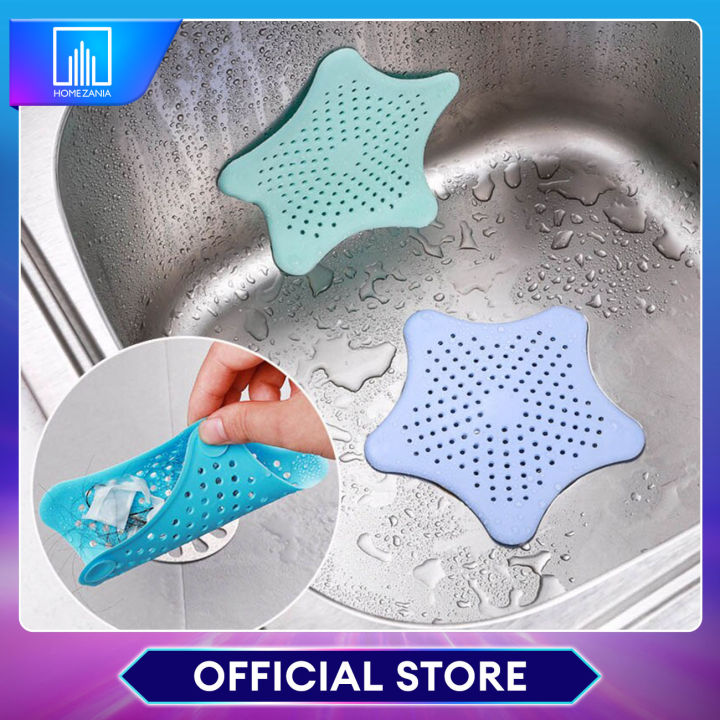 Star Silicone Sink Filter Strainer Drainage Anti-Clog Hair Catcher ...