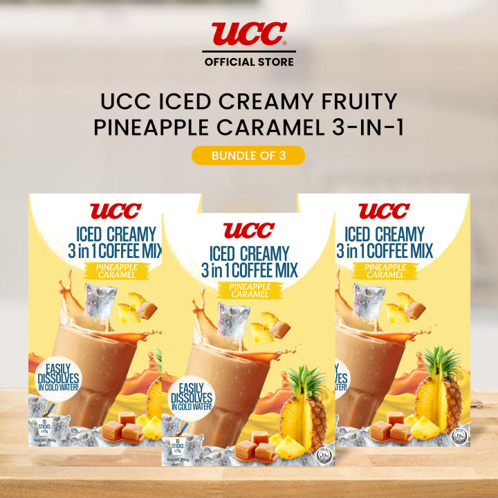 UCC Iced Creamy Fruity Pineapple Caramel 3-in-1 (Bundle of 3) | Lazada PH