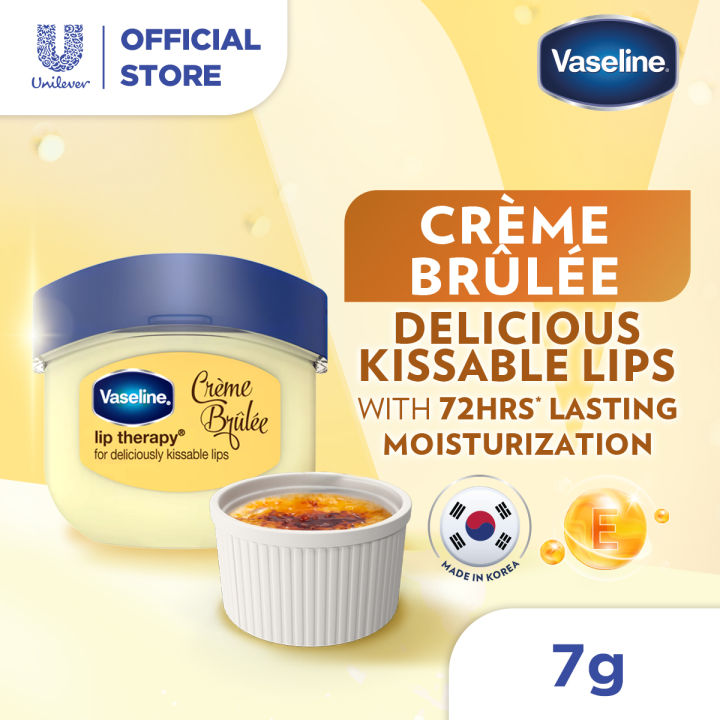 Vaseline Lip Therapy Jar Creme Brulee 7g | Lazada Indonesia