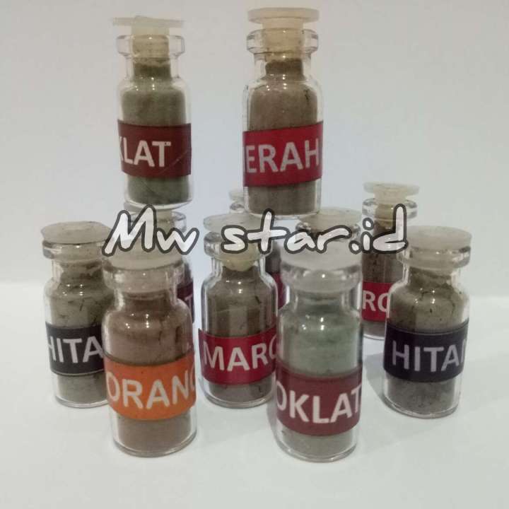 Kutek Pacar Muslimah Bubuk Botol-4ml HALAL, Pacar Bubuk Muslim, Pacar ...