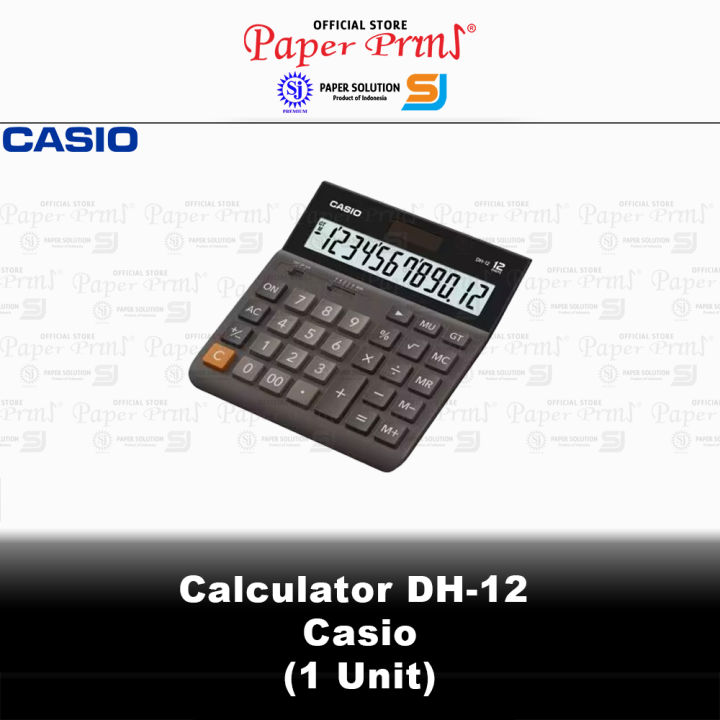 Kalkulator Meja Desk Calculator DH-12 Casio 12 Digits | Lazada Indonesia