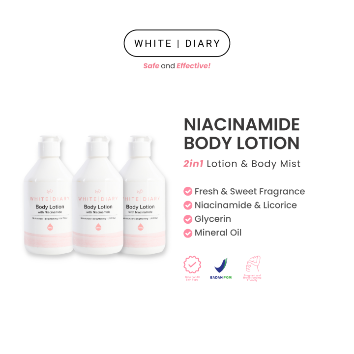 White Diary - Body Lotion with Niacinamide 3pcs | Lazada Indonesia