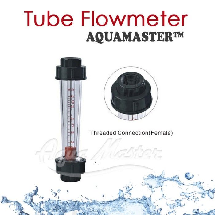 Flow Meter (Threaded connection) - Tube Rotameter 10-100L/H | Lazada ...