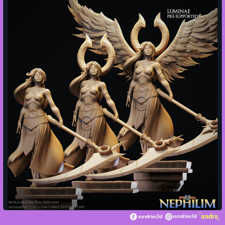 Nephilim Luminae by Epics N Stuff for Tabletop Miniature, DND Minis ...