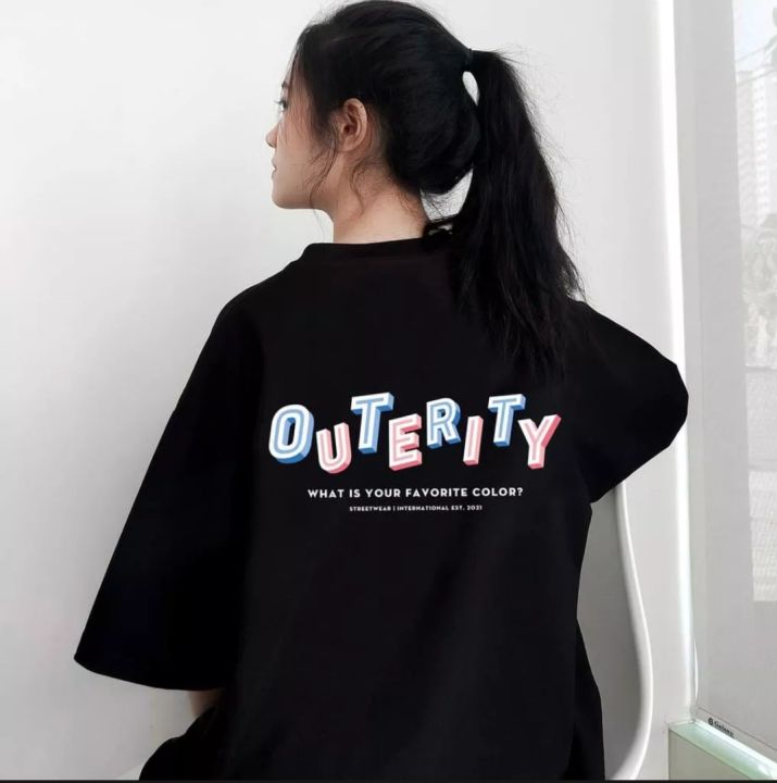 Áo Thun Nam Nữ Form Rộng In Hình OUTERITY độc đẹp, Vải Dày Mịn, Thiết Kế Thời Trang, Đường May ...