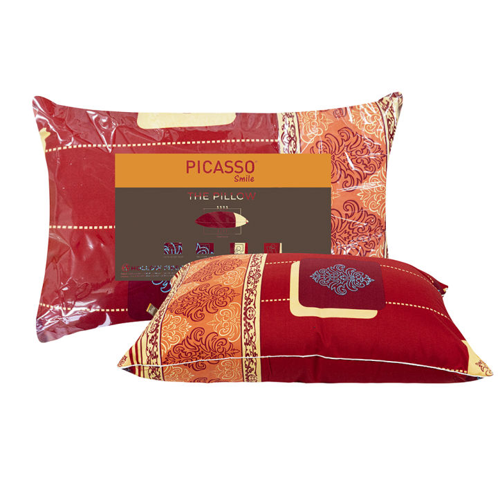 ใหม่!! Picasso รุ่น Smile หมอนหนุนใยสังเคราะห์ ลาย Deluxe / ผ้าไมโครซา ...