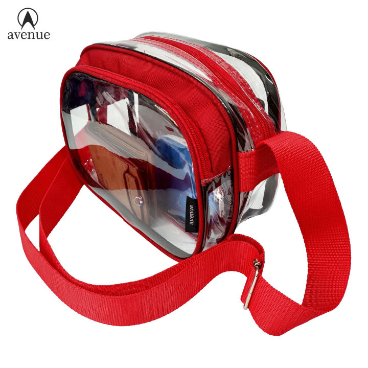 Transparent PVC Clear Sling Bag #416 Shoulder Bag Thick Plastic Bag ...