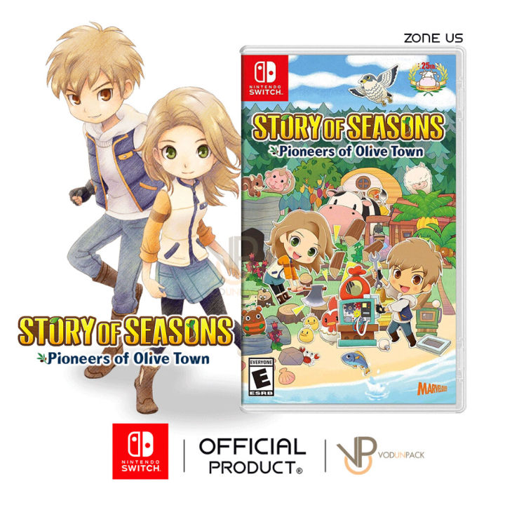 Nintendo Switch : STORY OF SEASONS: PIONEERS OF OLIVE TOWN Zone US มือ ...