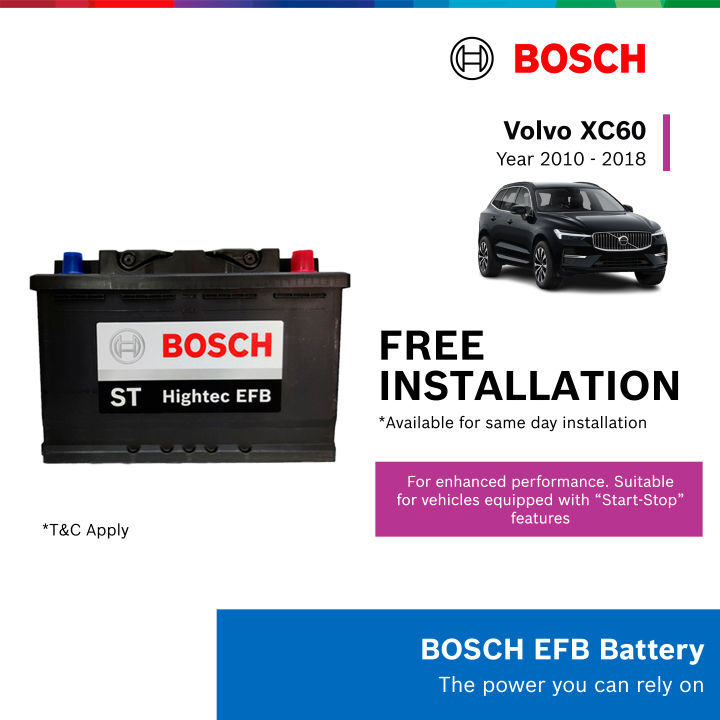 Bosch ST Hightec EFB LN3 / DIN70 Battery for Volvo XC60 (12-month ...