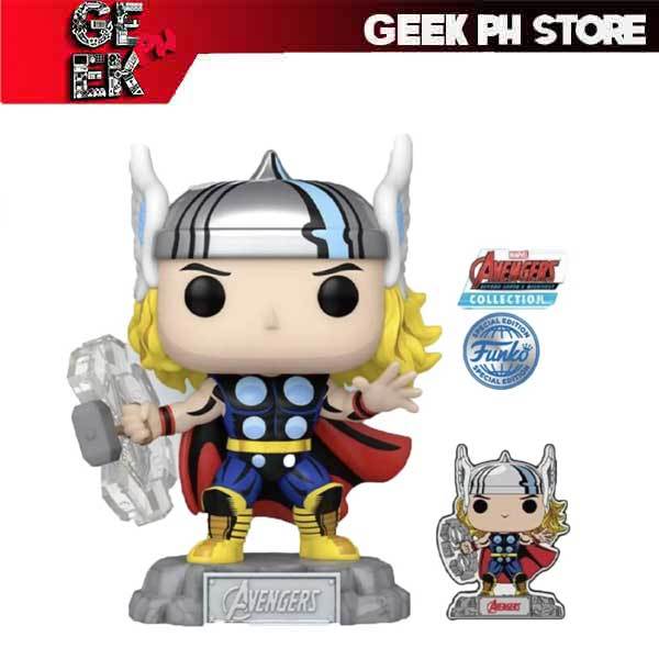 Funko POP Marvel : A60 - Comic Thor w/pin Special Edition Exclusive ...