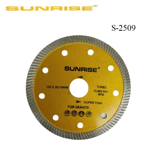 CUTTING DISC 4" FOR GRANITE ,TILES,MARBLE ETC. SUNRISE S-2509 DIAMOND ...