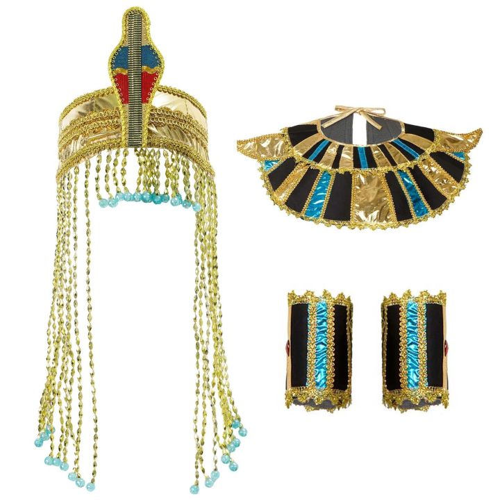 Egyptian Costume Accessories Adult Egyptian Belt/Collar /King Cane ...