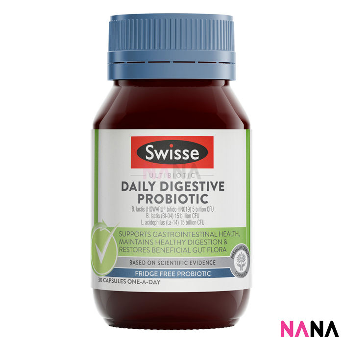 Swisse Ultibiotic Daily Digestive Probiotic 30 Capsules (EXP:10 2026 ...