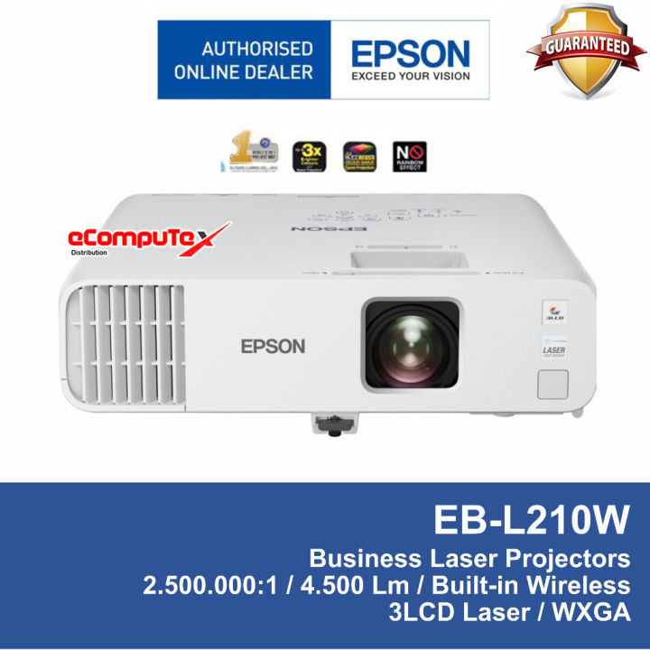 Projector Epson EB-L210W WXGA 3LCD Laser With Built -In Wireless Proyektor L210W Garansi Resmi ...