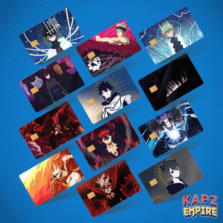 Black Clover Anime ATM Bank Sticker Card Cover Access Touch n Go Skin ...