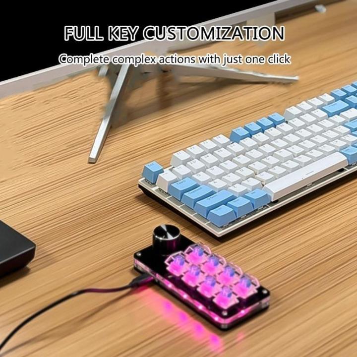 Programmable Macro Keyboards With 2Knobs,Mechanical Gaming Keypad,Hot ...