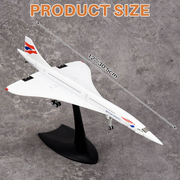 Retail 1/200 Concorde Supersonic Passenger Aircraft Model for Static ...