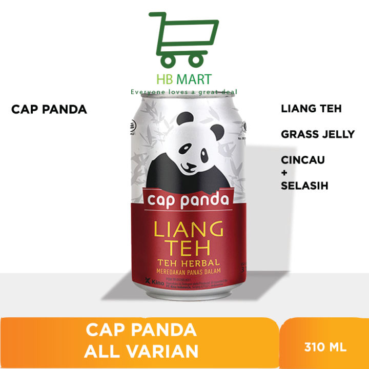 Cap Panda LIANG TEH / GRASS JELLY / SELASIH Kaleng 310 ml Teh Herbal ...