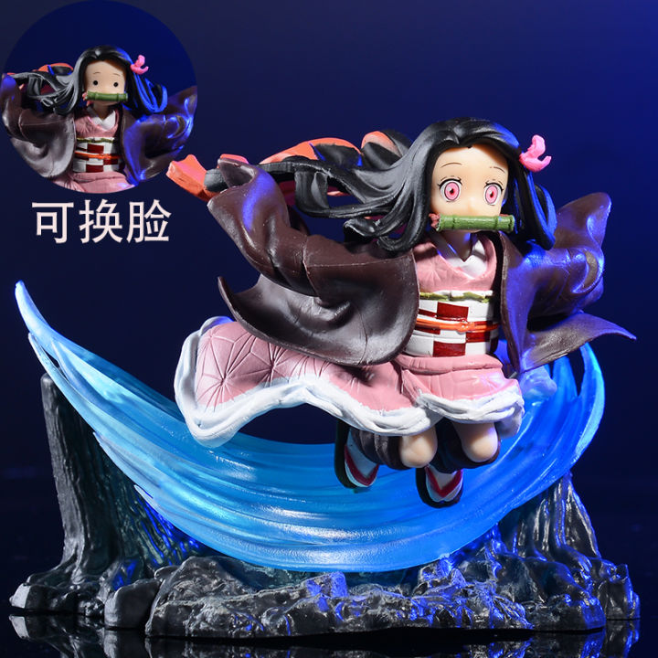 Demon Slayer Q Nezuko cute running Nezuko Figure Chibi Nezuko Figure ...