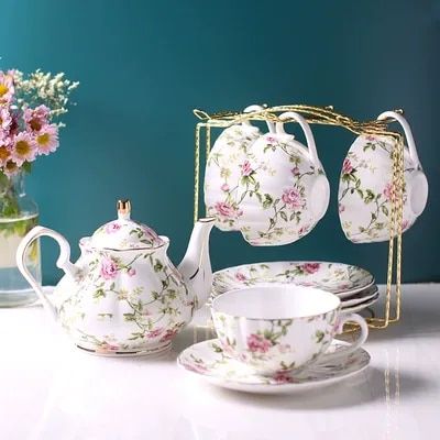 【Top-Rated Product】 400ml European Bone Teapot English Afternoon Tea ...
