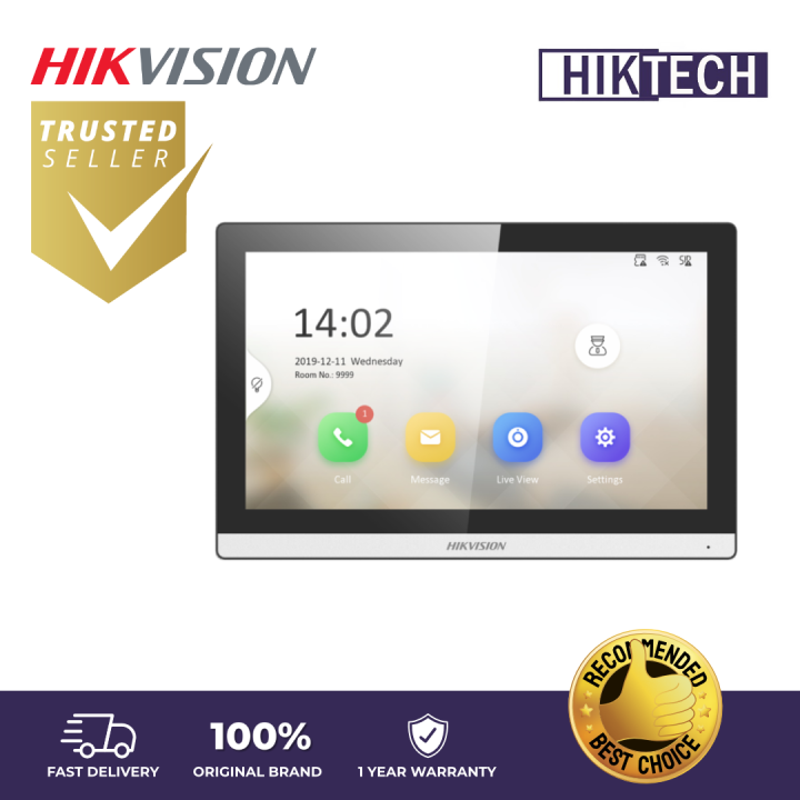 Hikvision DS-KH6350-TE1 KH6 Series IP-Based Intercom Indoor Station | Lazada