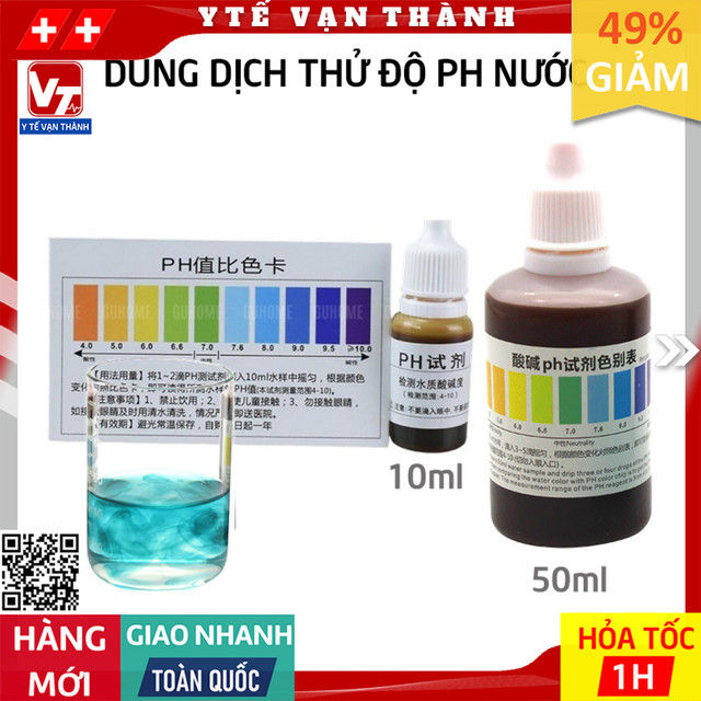 Dung Dịch Thử Độ PH Chất Lỏng | Đo PH nước kiềm, Quỳ tím -VT0633 - Y Tế Vạn Thành | Lazada.vn